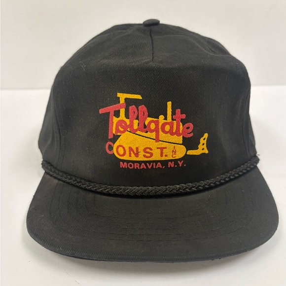 Accessories | Vintage Moravia Ny Tollgate Const Snapback Hat Black Rope ...